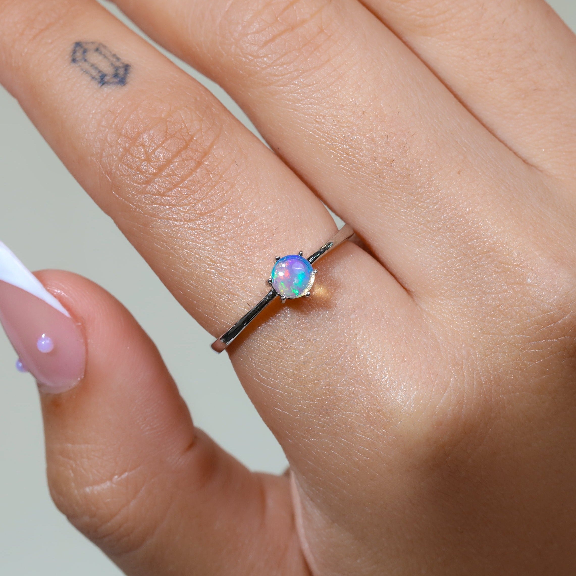 Simple Opal Ring